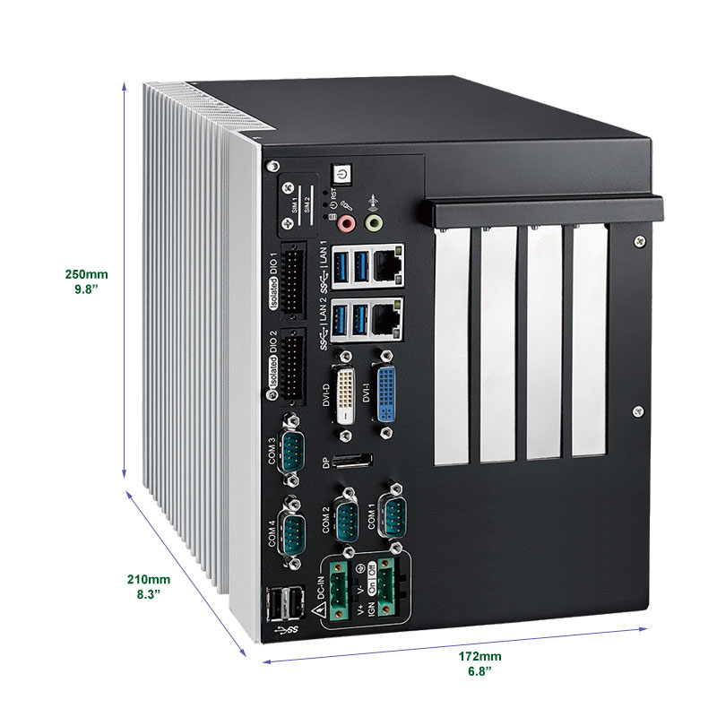 Expando Quad E4448 Embedded Fanless Mini PC with i7 Kaby Lake and 3 ...